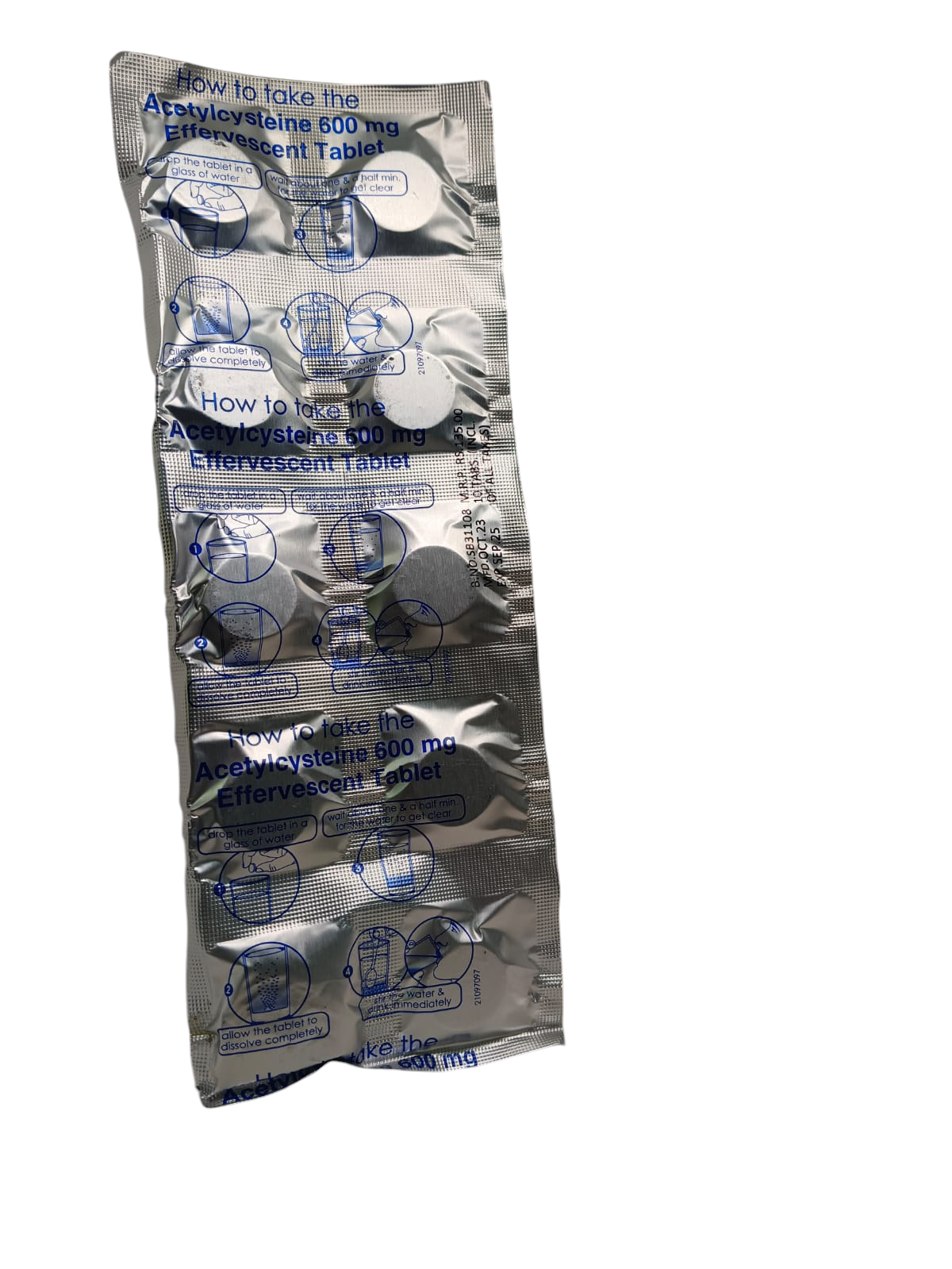Acetylcysteine 600 mg effervescent tablets - Jan Aushadhi Store